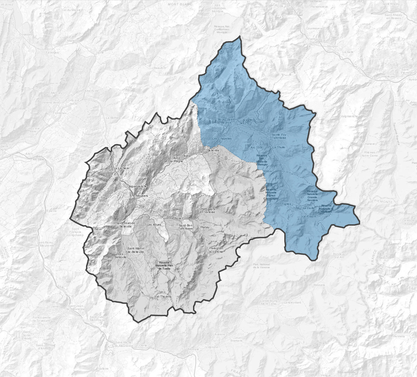 Le territoire - Assemblée du pays de Tarentaise Vanoise